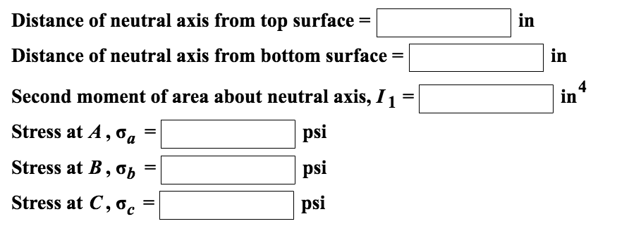 Solved A beam has the cross-section dimensions shown below. | Chegg.com