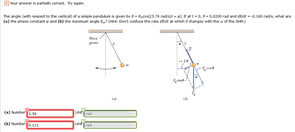 Solved Your answer is partially correct. Try again. The | Chegg.com
