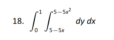 Solved In Exercises 17-22, iterated integrals are given that | Chegg.com