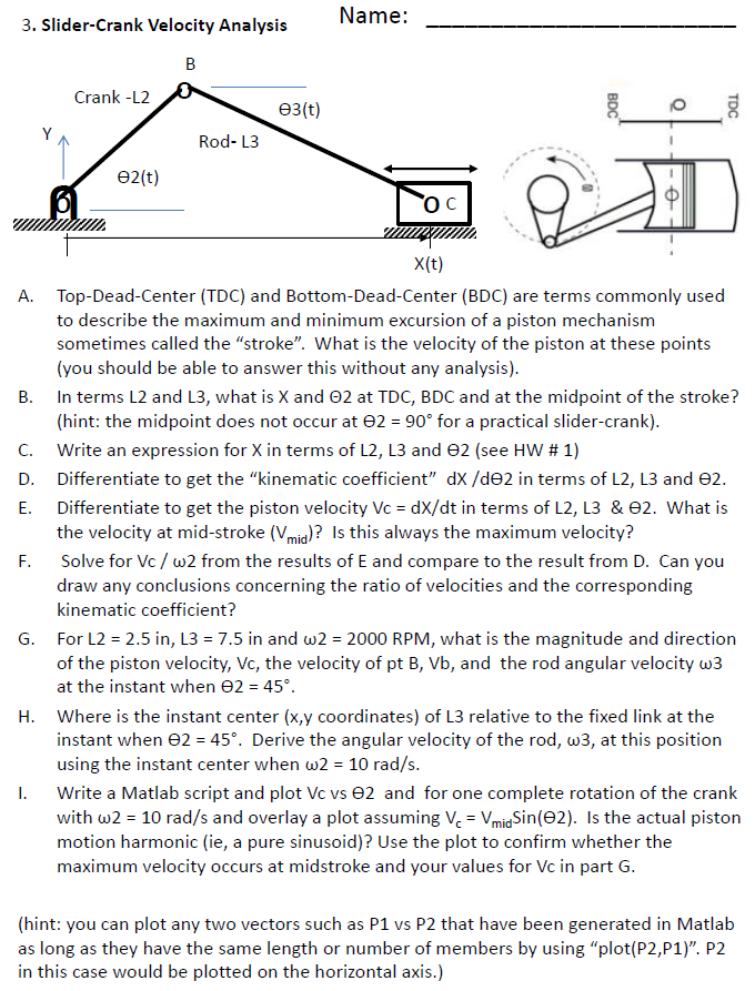 Solved A. Top-Dead-Center (TDC) and Bottom-Dead-Center | Chegg.com