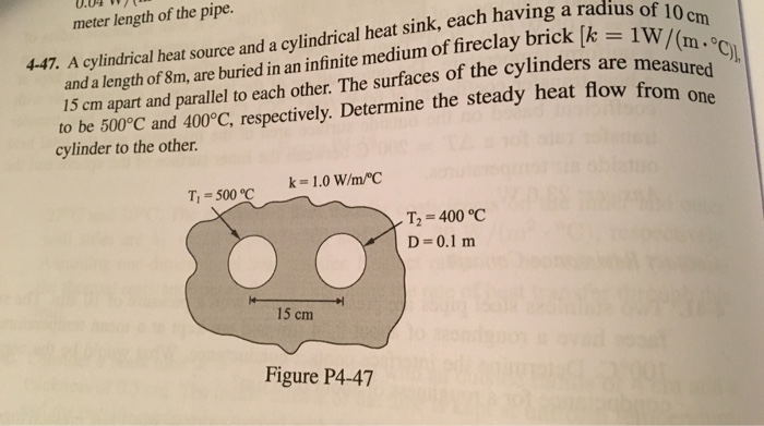 Solved Heat transfer a cylindrical heat source and a | Chegg.com