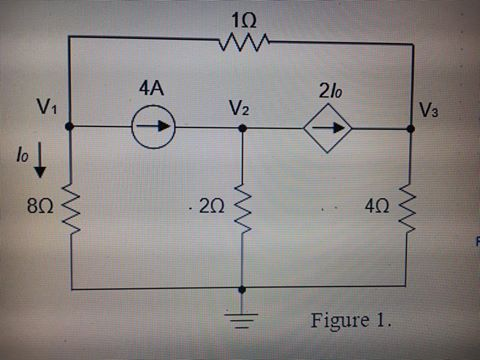 Solved Solve the circuit in Figure 1 using Nodal Analysis to | Chegg.com