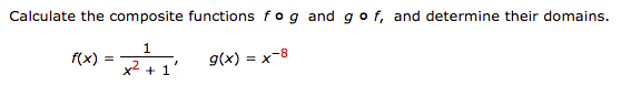 Solved Calculate The Composite Functions Fog And Go F And
