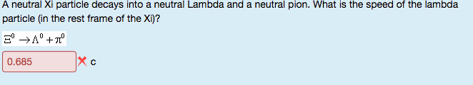 Solved A neutral Xi particle decays into a neutral Lambda | Chegg.com
