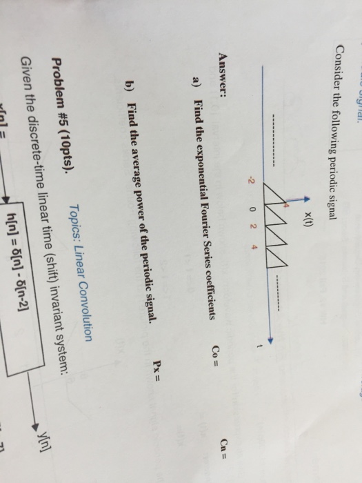 Solved Consider the following periodic signal find the | Chegg.com
