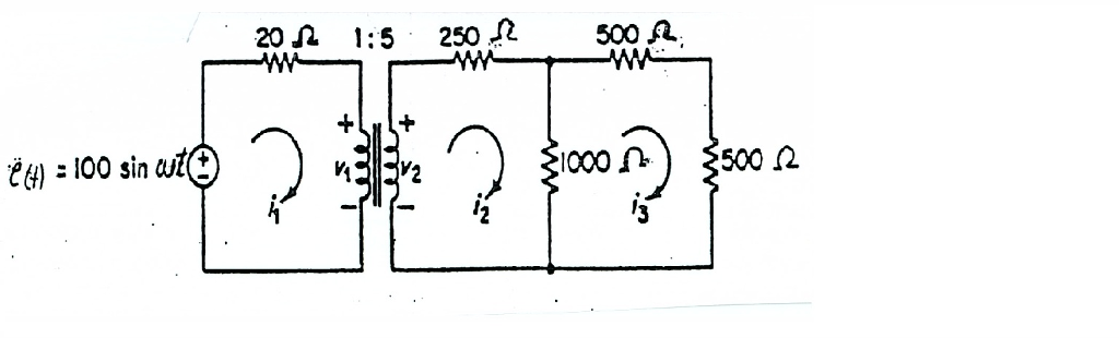 Solved The circuit shown contains an ideal transformer, the | Chegg.com
