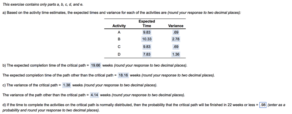 Solved This exercise contains only parts a, b, c, d, and e. | Chegg.com