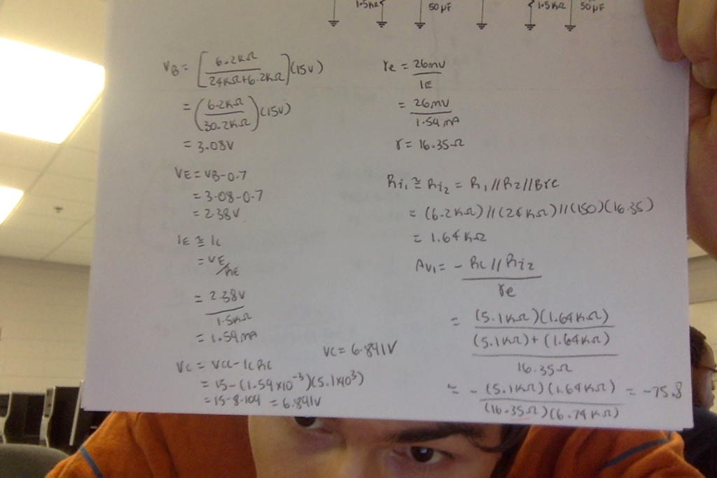 Solved 5. (a) Calculate the no-load voltage gain and output | Chegg.com