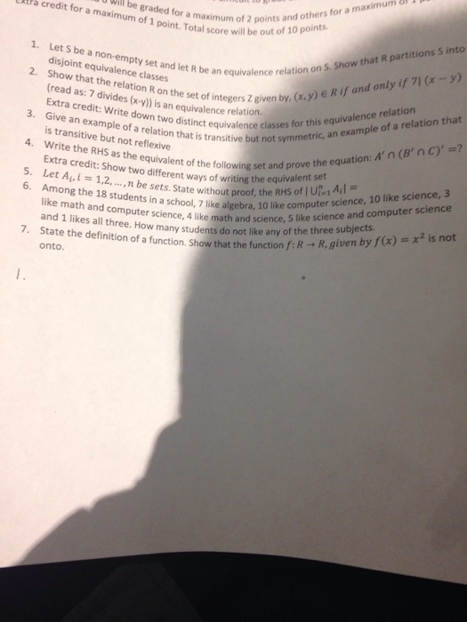 Solved Let S be a non-empty set and let R be an equivalence | Chegg.com