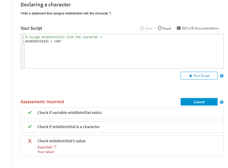 Solved Declaring A Character Write A Statement That Assigns