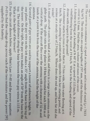 Solved can you help me solve number 12 | Chegg.com