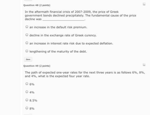 Solved In the aftermath financial crisis of 2007-2009, the | Chegg.com
