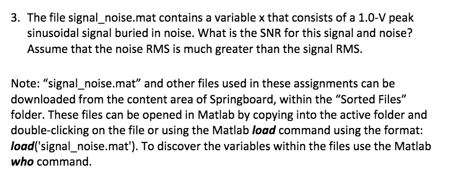 Use Matlab to solve this problem: attached file | Chegg.com