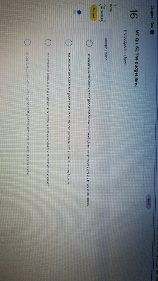 Solved MC Qu. 170 Refer to the diagram. Technological | Chegg.com