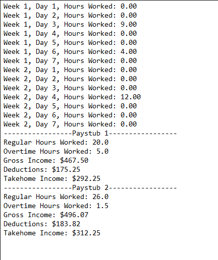 Solved HW6: Paystub for Employee CSS 161 Fundamentals of | Chegg.com