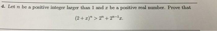 Solved 4. Let n be a positive integer larger than 1 and r be | Chegg.com