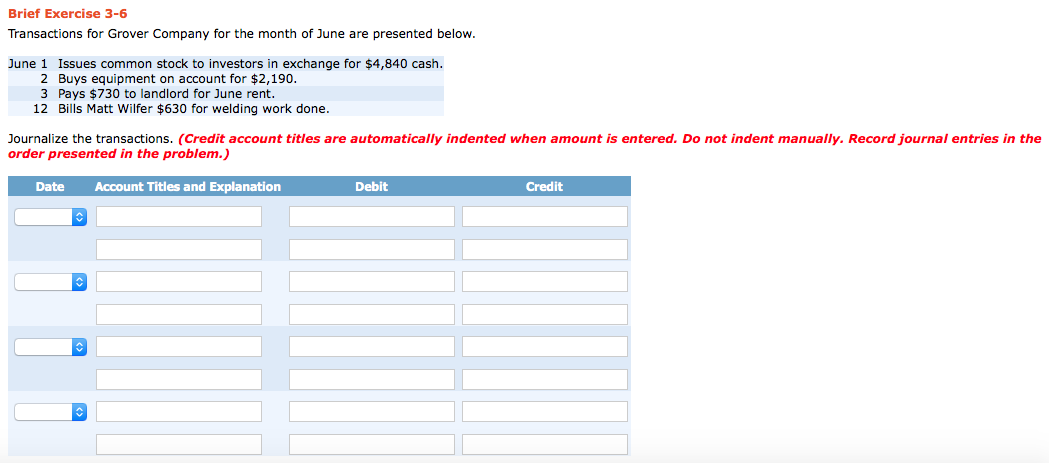 Solved Transactions for Grover Company for the month of June | Chegg.com
