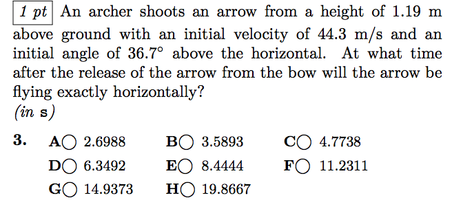 Solved An archer shoots an arrow from a height of 1.19 m | Chegg.com