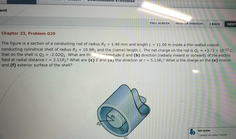 Solved FULL SCREEN PRINTER VERSION BACK NEXT Chapter 23, | Chegg.com