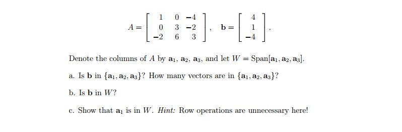 Solved LINEAR ALGEBRA Use the instruction below but solve | Chegg.com