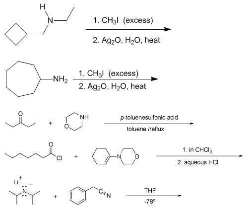 Organic Reaction Conversion Chart