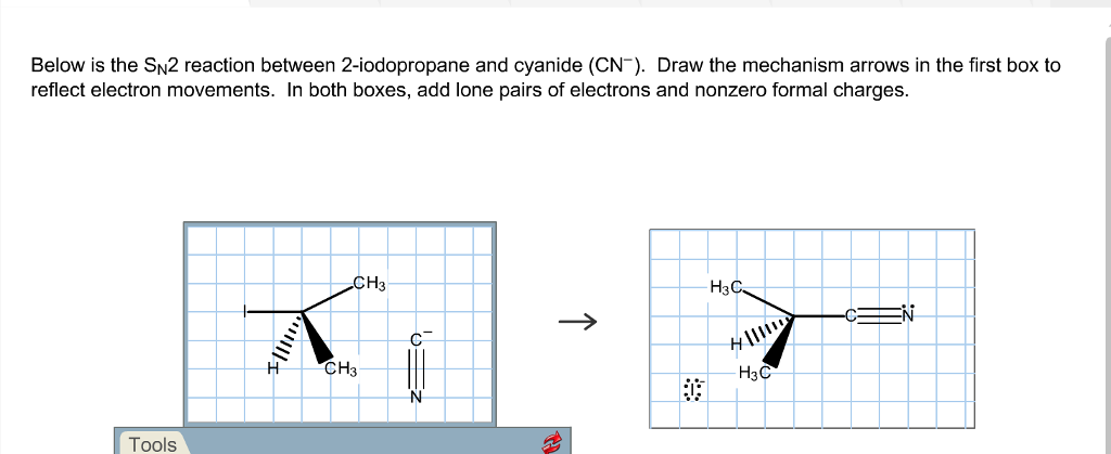 Solved Below is the SN2 reaction between 2-iodopropane and | Chegg.com