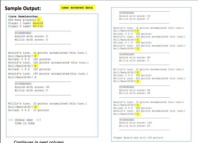 Solved Create a JAVA porgram the DoubleDrat system using | Chegg.com