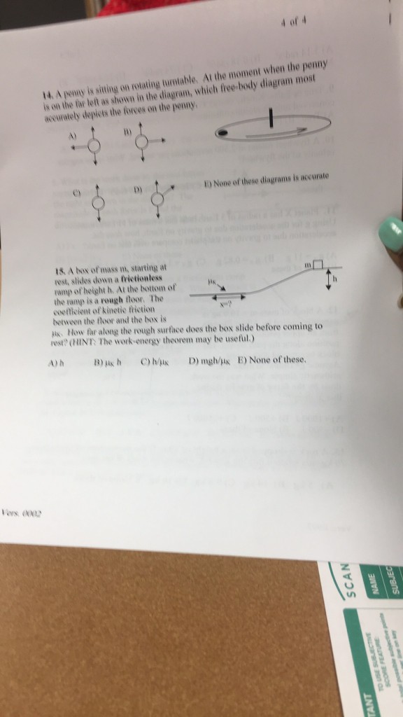 Solved 4 of 4 td A penny is sitting on rotating tuntable. At | Chegg.com