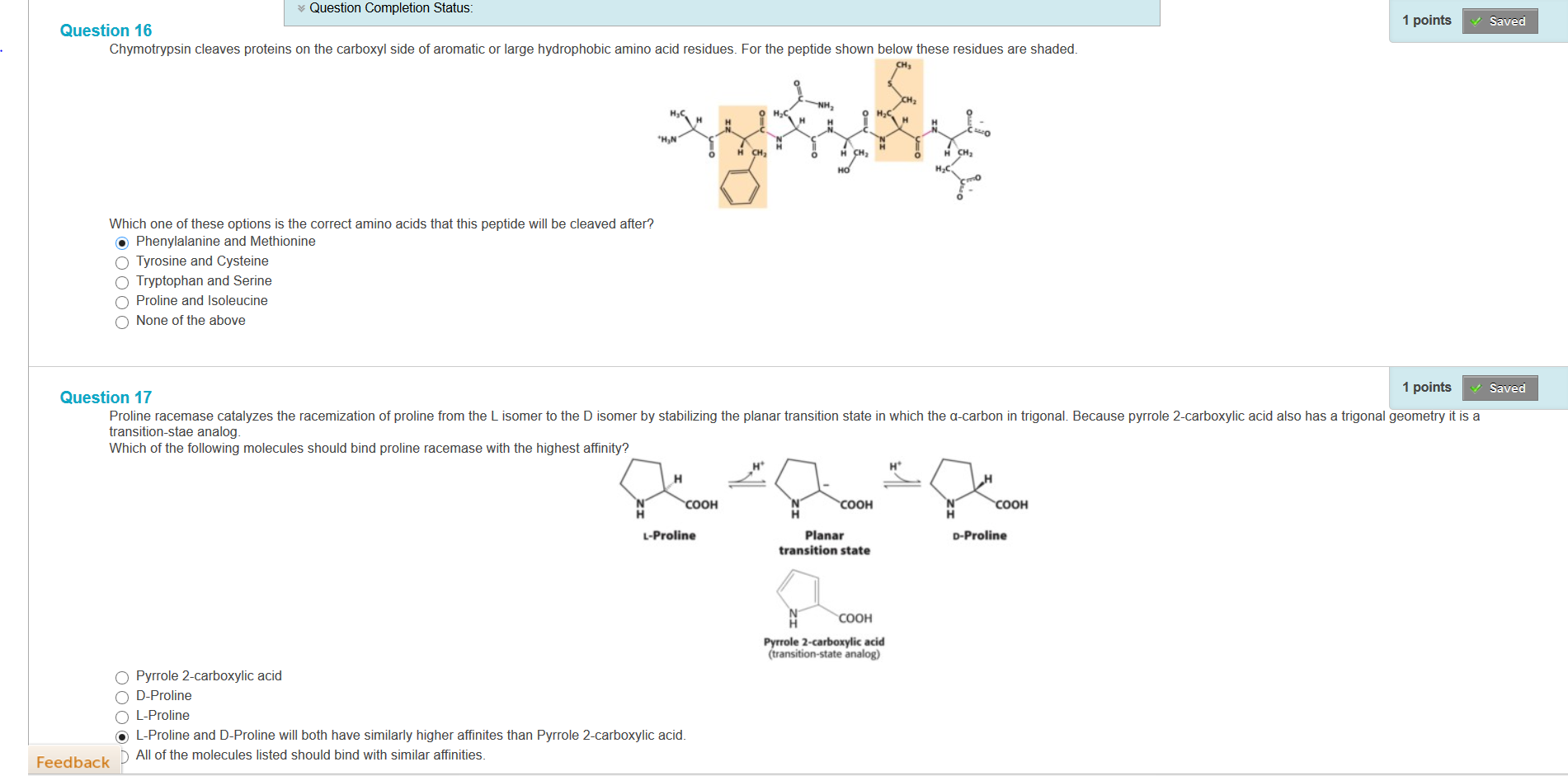 Solved Biochem 360, Help please! | Chegg.com