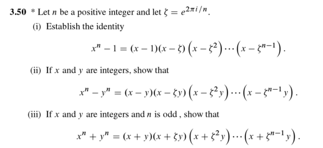 Solved Let n be a positive integer and let zeta = e^2pii/n. | Chegg.com
