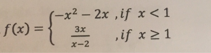 Solved Find values of x, if any, at which f is NOT | Chegg.com