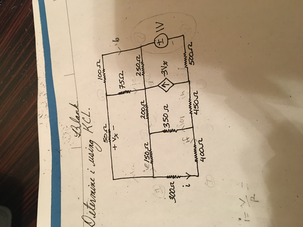 Solved Determine i using KCL. | Chegg.com