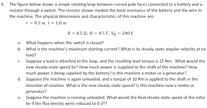 The figure below shows a simple rotating loop between | Chegg.com