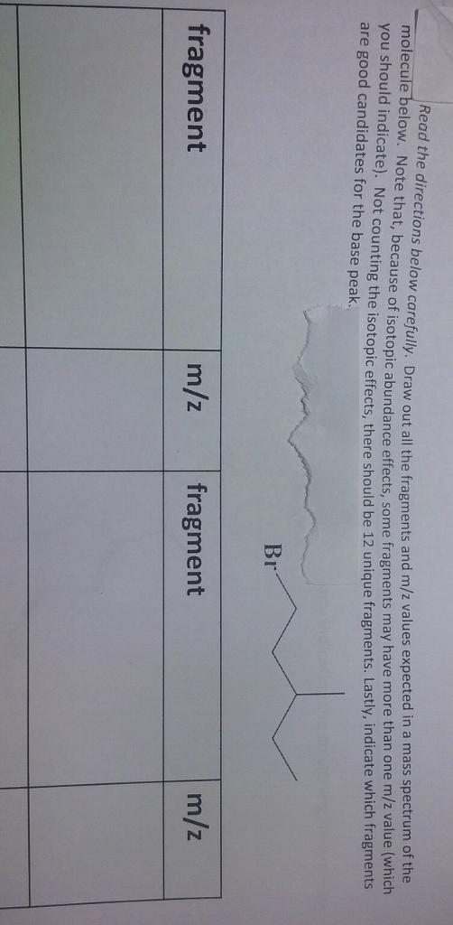 Solved Read the directions below carefully. Draw out all the | Chegg.com