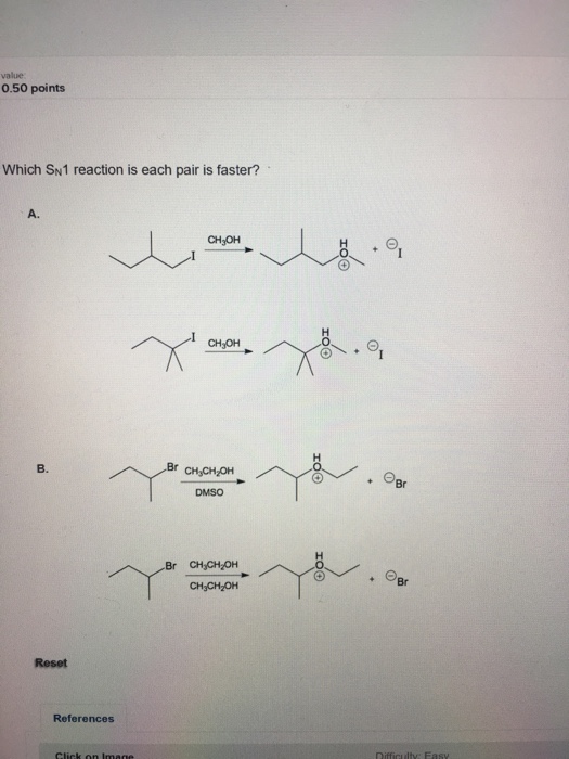 Solved Which S_N1 reaction is each pair is faster? | Chegg.com