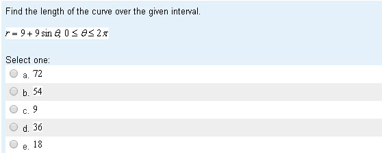 Solved Find the length of the curve over the given interval. | Chegg.com