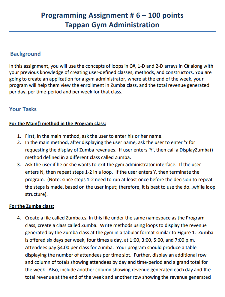 Solved Programming Assignment # 6-100 points Tappan Gym | Chegg.com Solved Programming Assignment # 6-100 points Tappan Gym | Chegg.com