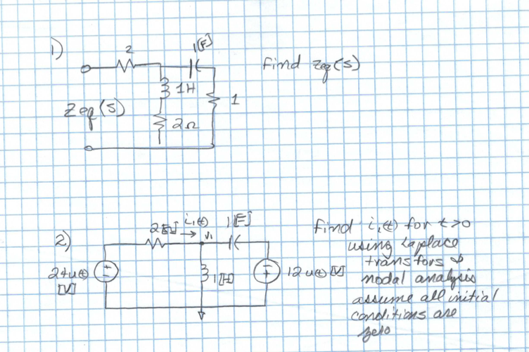 Solved Find i_L(t) for t>0 using laplace transforms and | Chegg.com