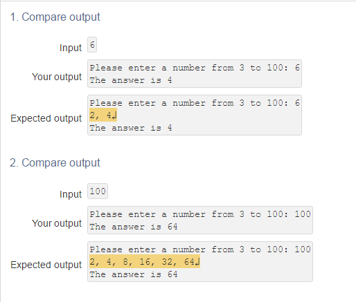 Solved What is wrong with my code? QUESTION: Ask the | Chegg.com