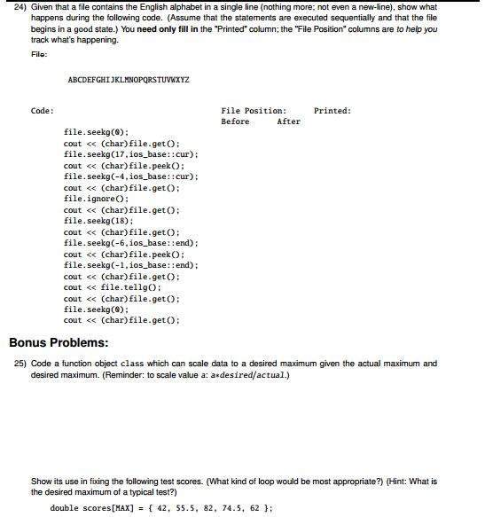 Solved 18) Show (pseudo)code for a common loop for opening | Chegg.com