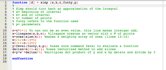 Solved MatLab/Octave Calculus Question: So I am suppose to | Chegg.com