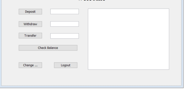 Solved Using Java eclipse (swing) how can I use a deposit, | Chegg.com