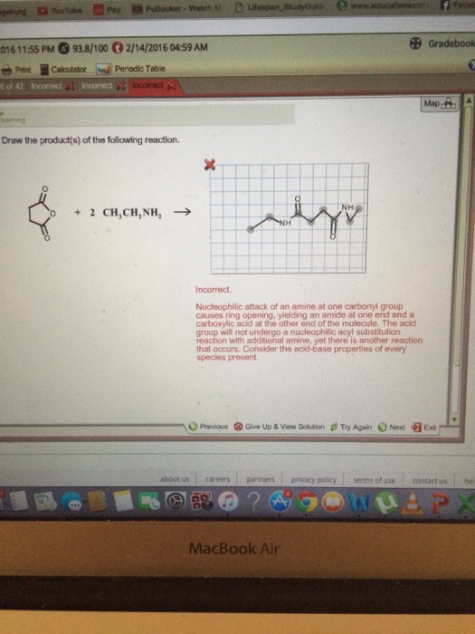 Solved Draw the product(s) of the following reaction. | Chegg.com