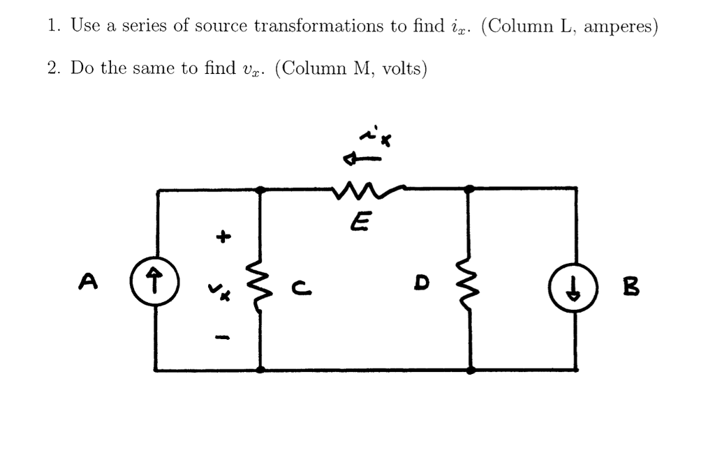 Solved Use a series of source transformations to find i_x. | Chegg.com