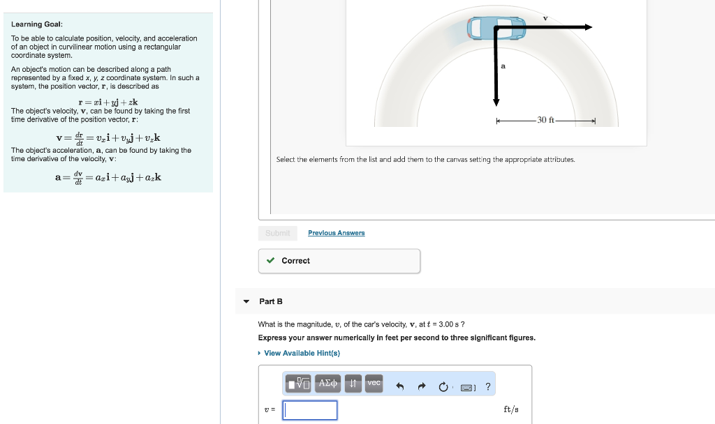 Solved Learning Goal To be able to calculate position, | Chegg.com