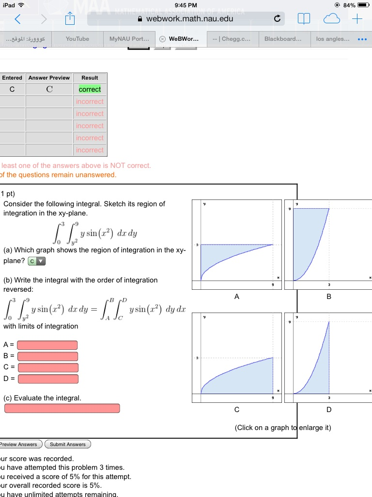 Solved Consider the following integral. Sketch its region of | Chegg.com