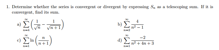 Solved CALC 2 Convergence vs Divergence HW HELP Any | Chegg.com