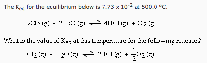 Solved The Keq for the equilibrium below is 7.73 times 10-2 | Chegg.com