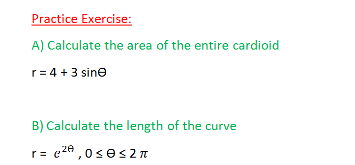 Solved Calculate the area of the entire cardioid r = 4 + 3 | Chegg.com