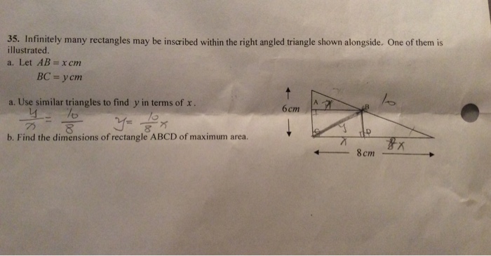 Solved Infinitely many rectangles may be inscribed within | Chegg.com